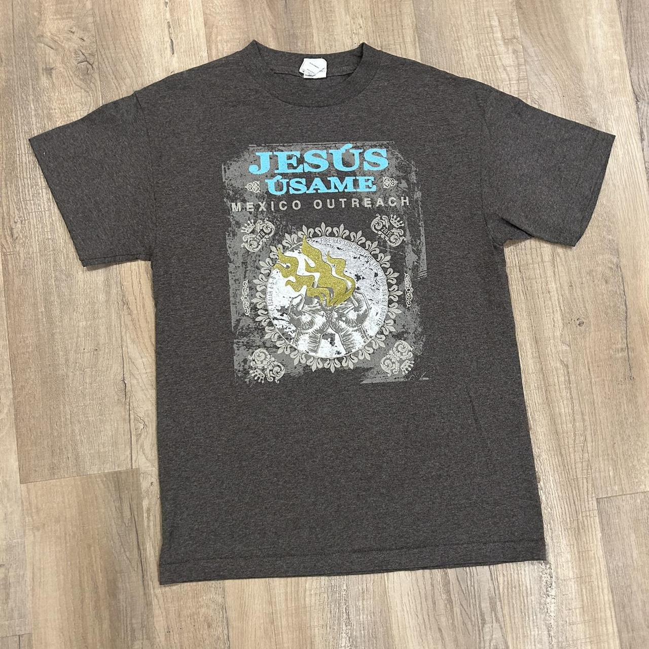 crazy material with insane glitter gold graphic... - Depop