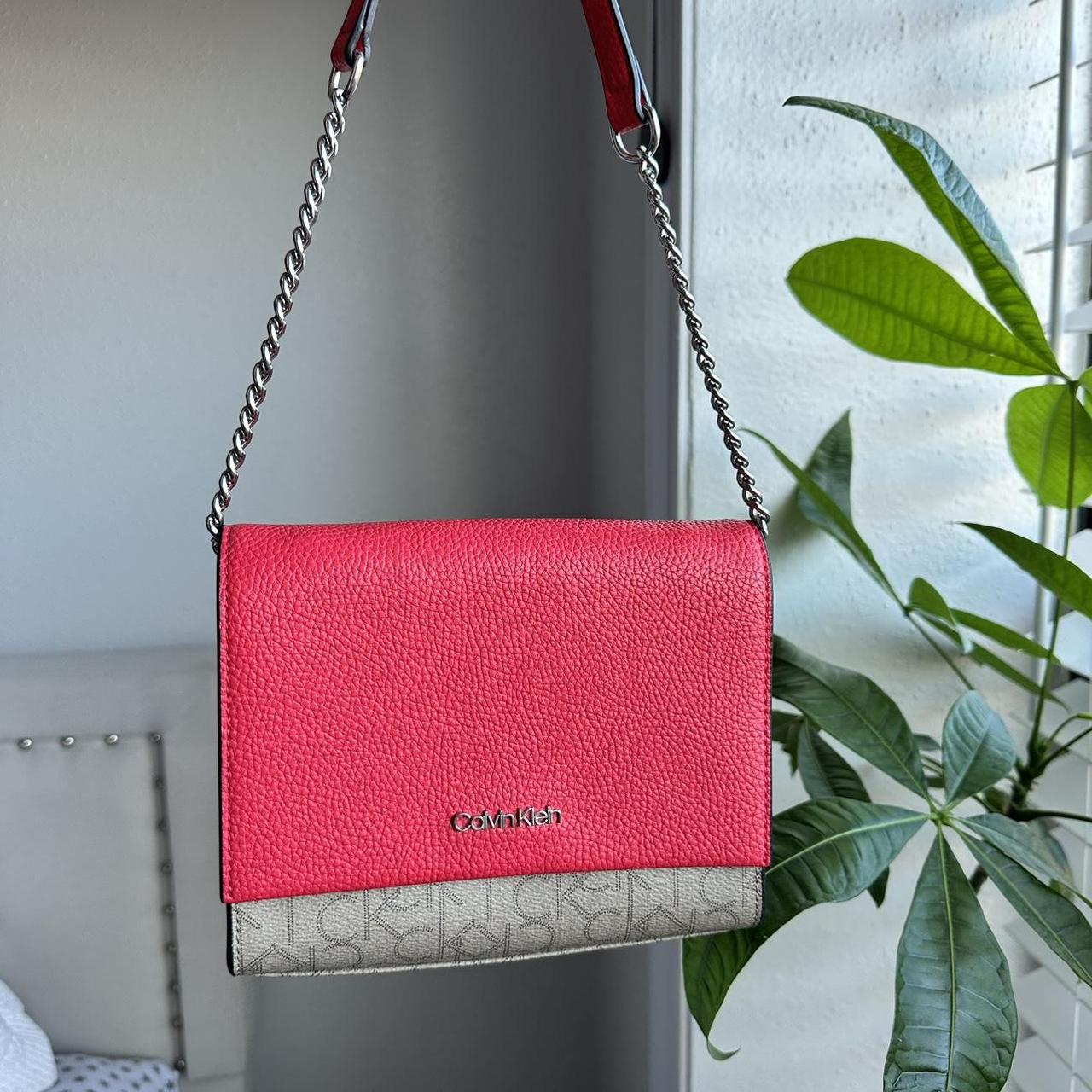 Beautiful bright red Calvin Klein shoulder bag - Depop