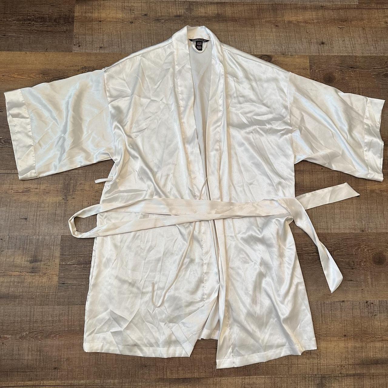VICTORIAS SECRET ROBE silk, no flaws, very light... - Depop