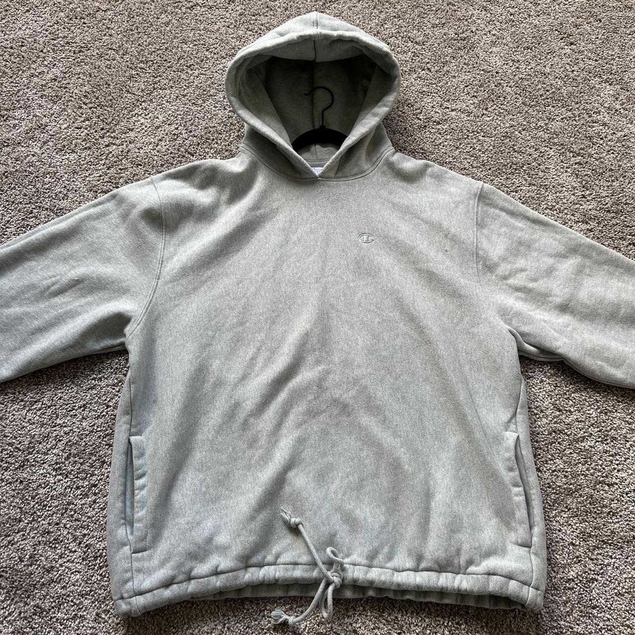 Vintage champion hoodie Drawstring waist Thick... - Depop