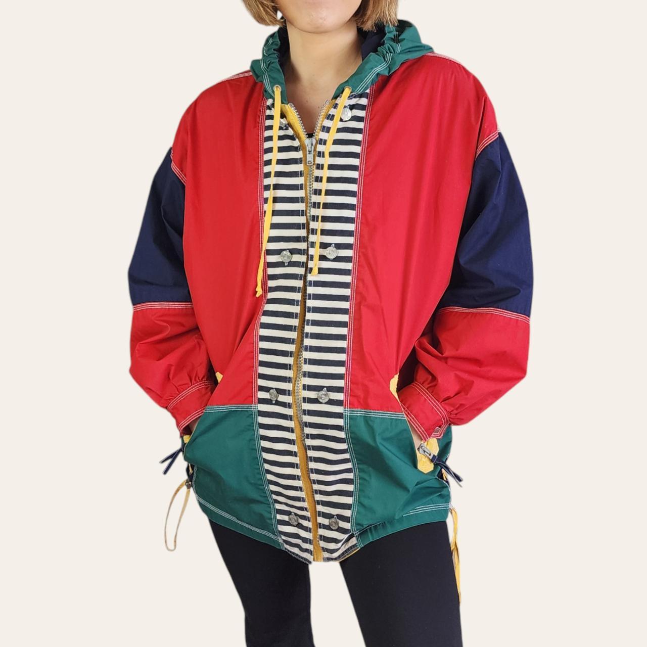 1990s Vintage Outdoor Windbreaker Jacket, Size L |... - Depop