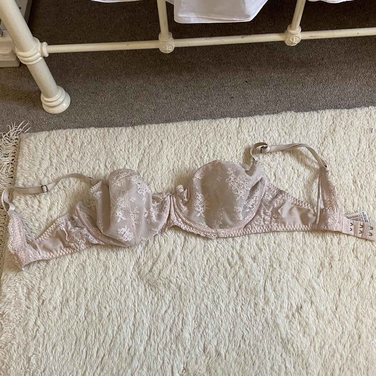 Bravissimo nude Lacy bra 30FF bra Used - Depop