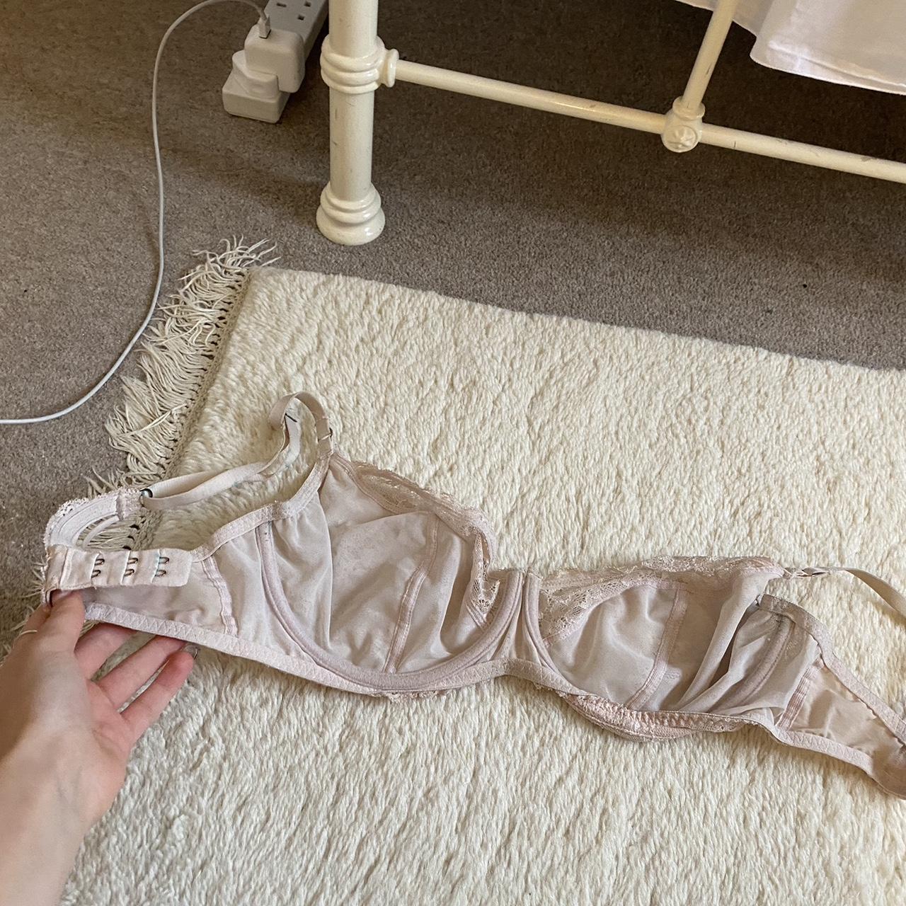 Bravissimo nude Lacy bra 30FF bra Used - Depop