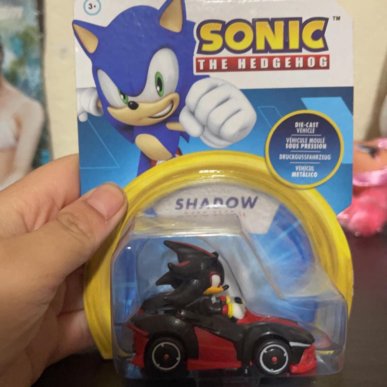 Sonic racer toy: Shadow version, still in original... - Depop