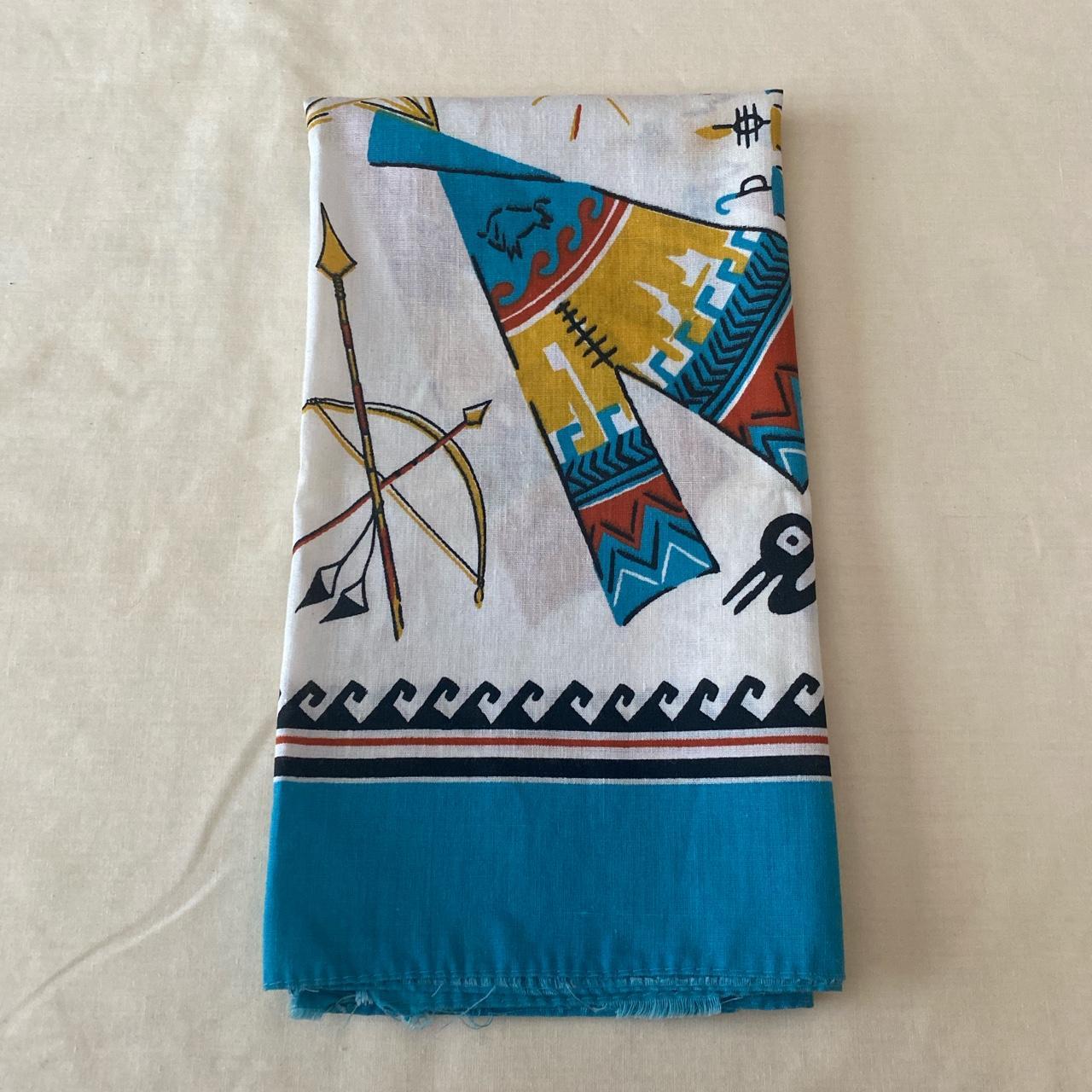 Vintage 90’s Native American tribal handkerchief... - Depop