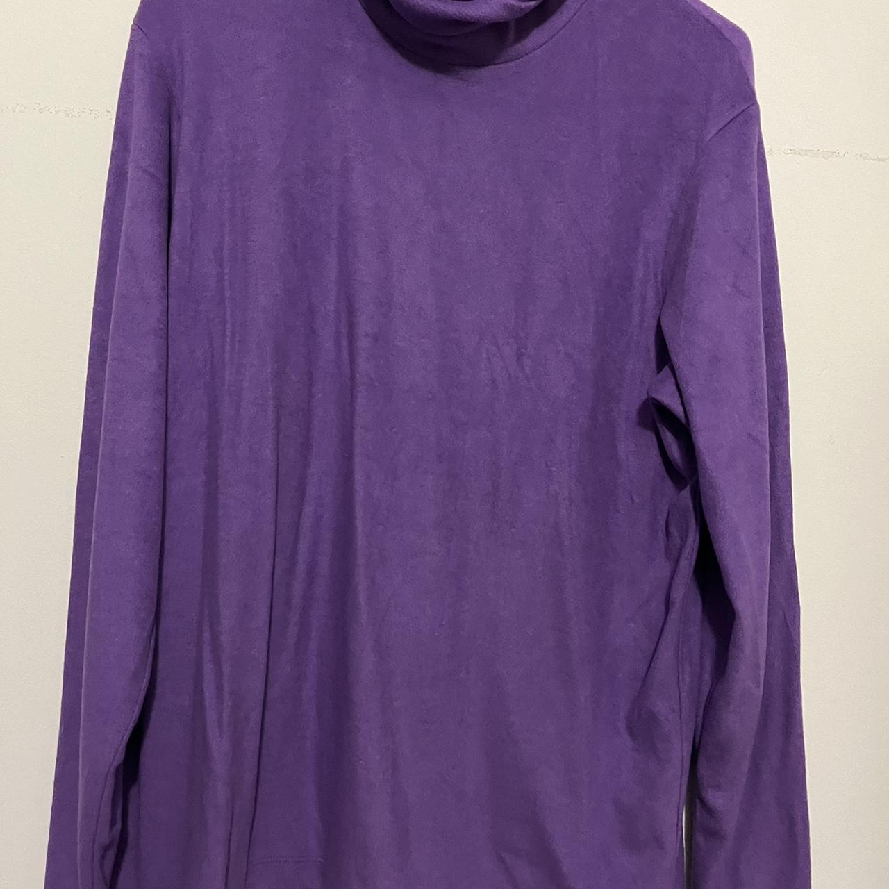 Fun purple Uniqlo turtle neck - Depop
