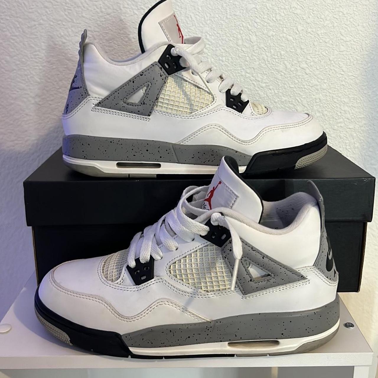Jordan 4 white cement Yellow netting Please view... - Depop