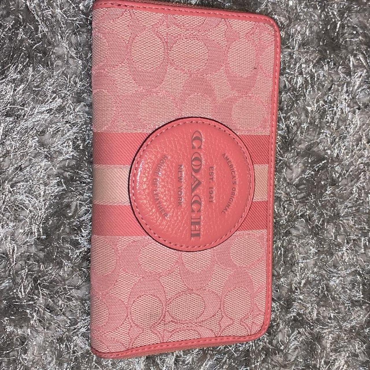 Pink coach wallet - Depop
