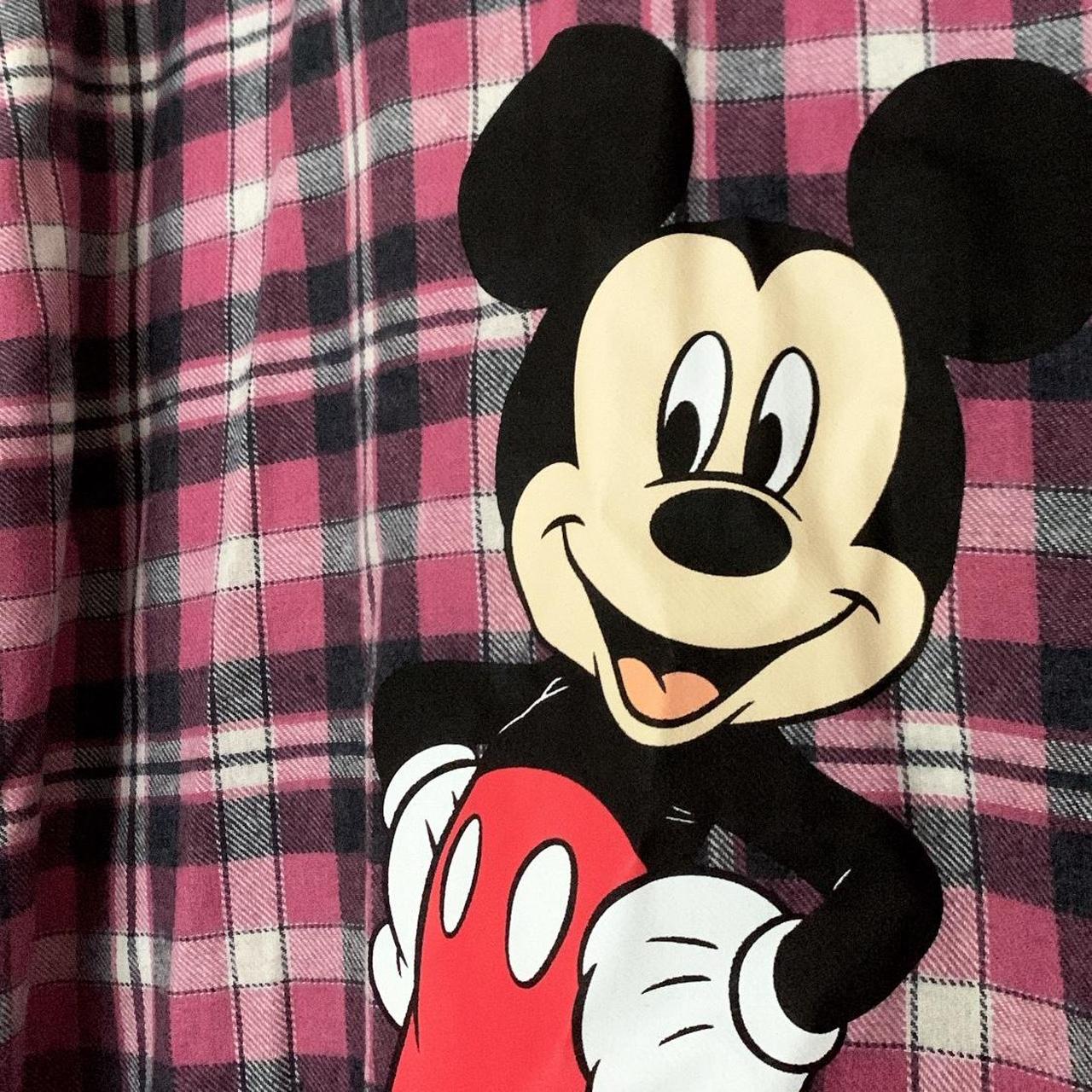 Disney Plaid Shirt Disney Mickey mouse print shirt... - Depop