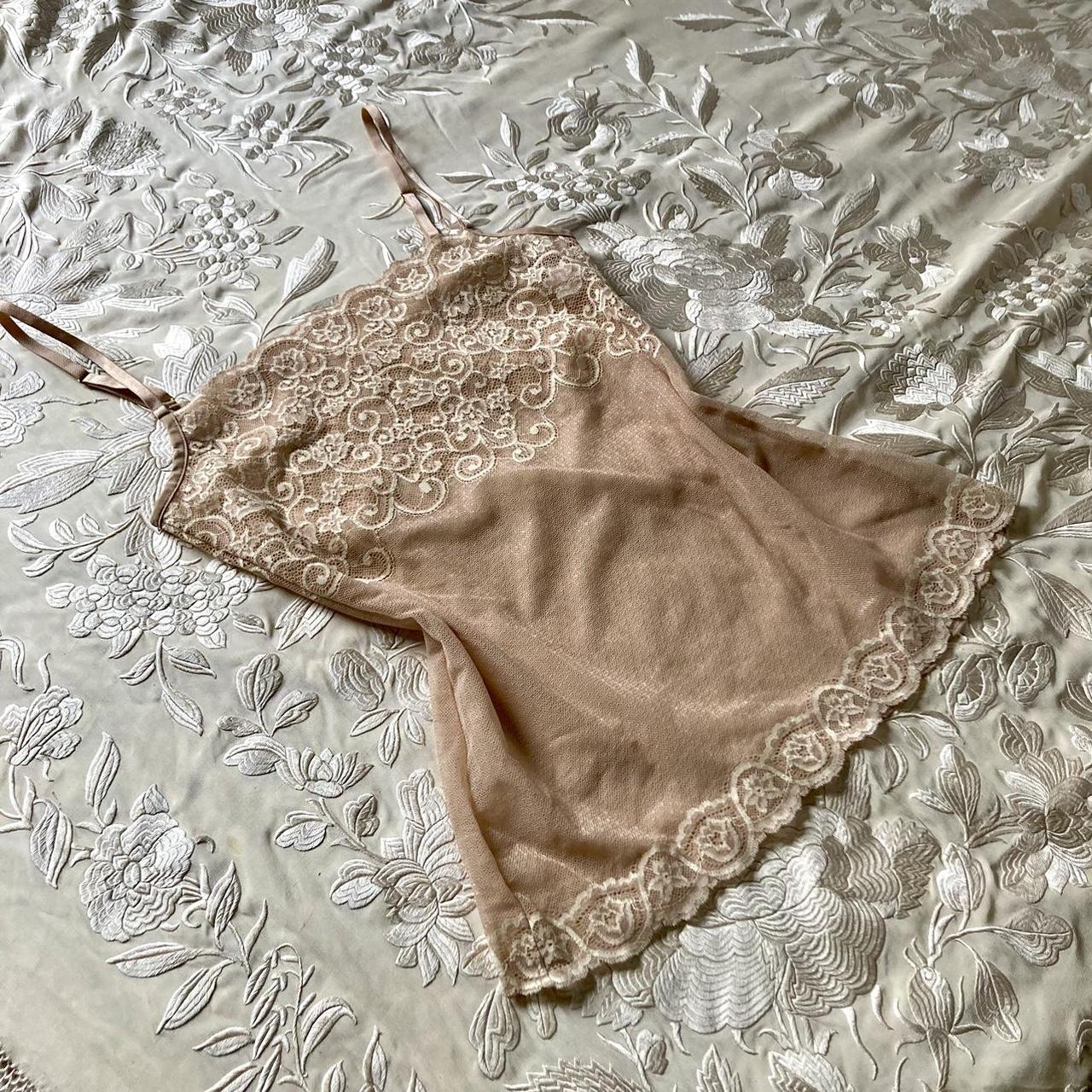 Nude Sheer Lace Camisole by Commando Features: Nude... - Depop