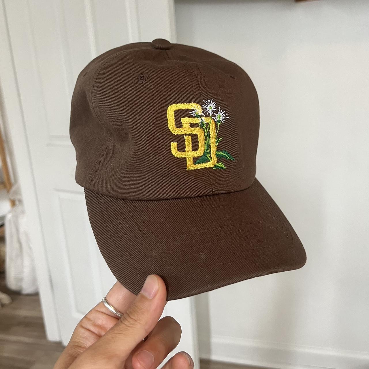 Unique San Diego Padres hat with custom flower... - Depop