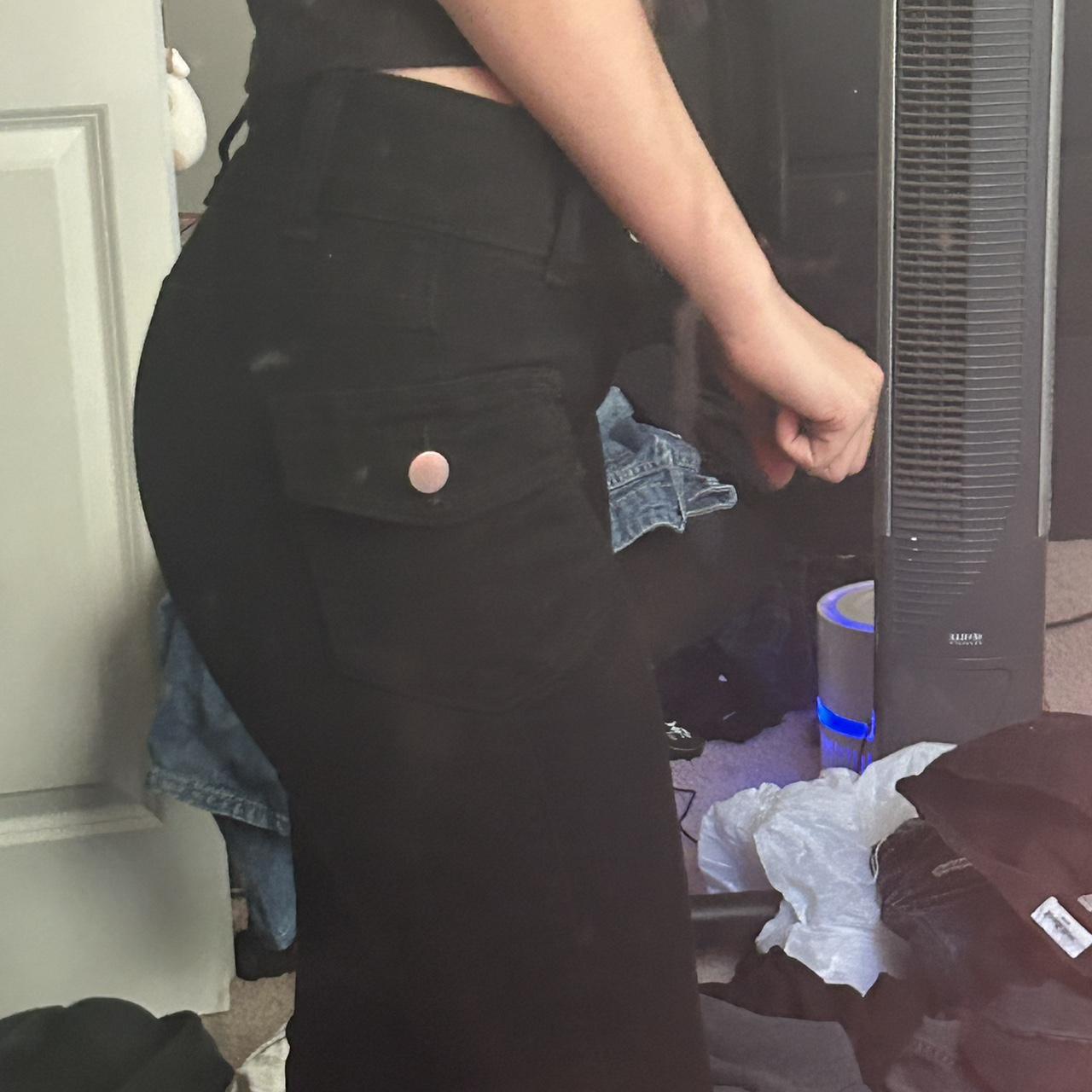 y2k flare jean pants remind me of the brandy agatha... - Depop