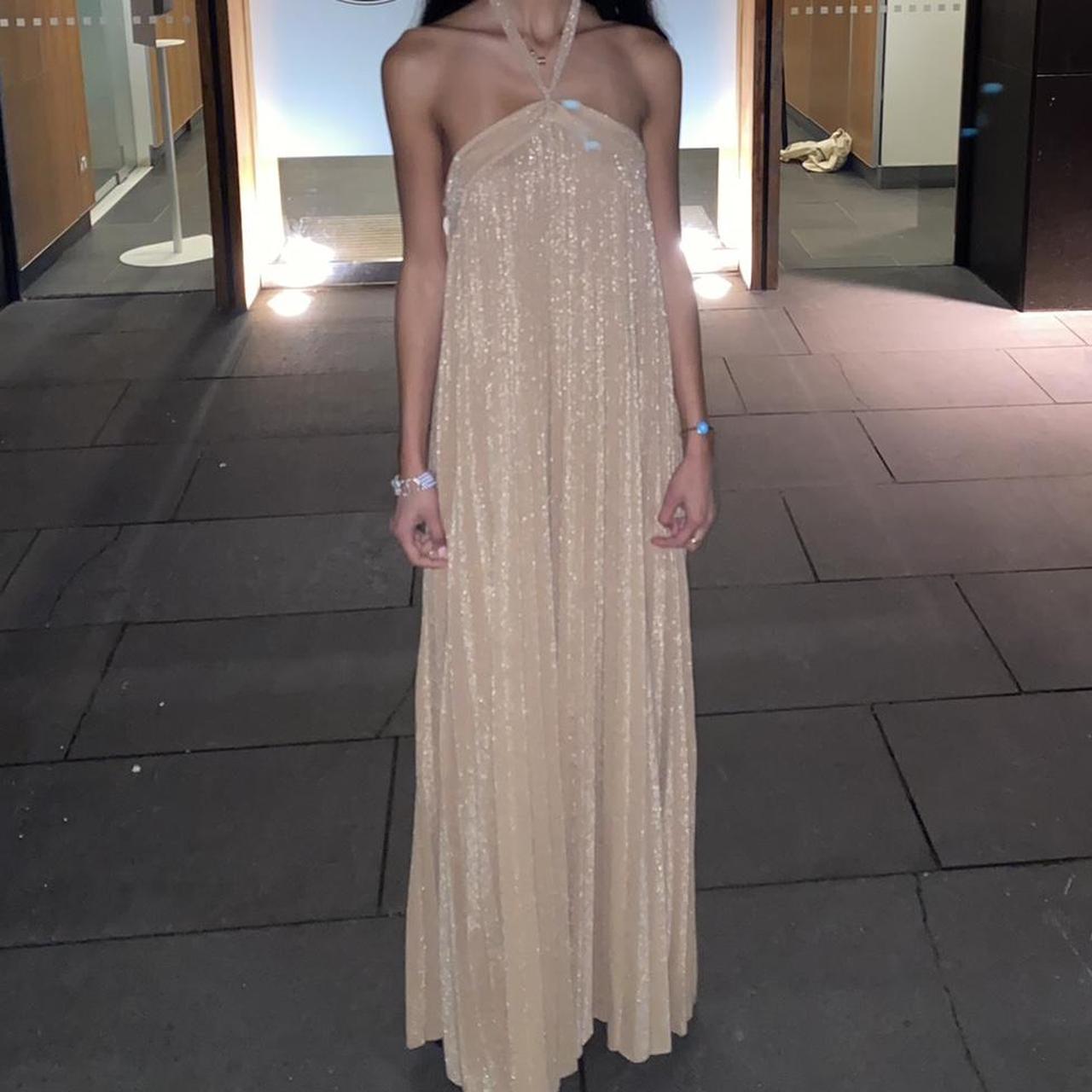 Gold formal dress custom Made in MILAN. #formal... - Depop