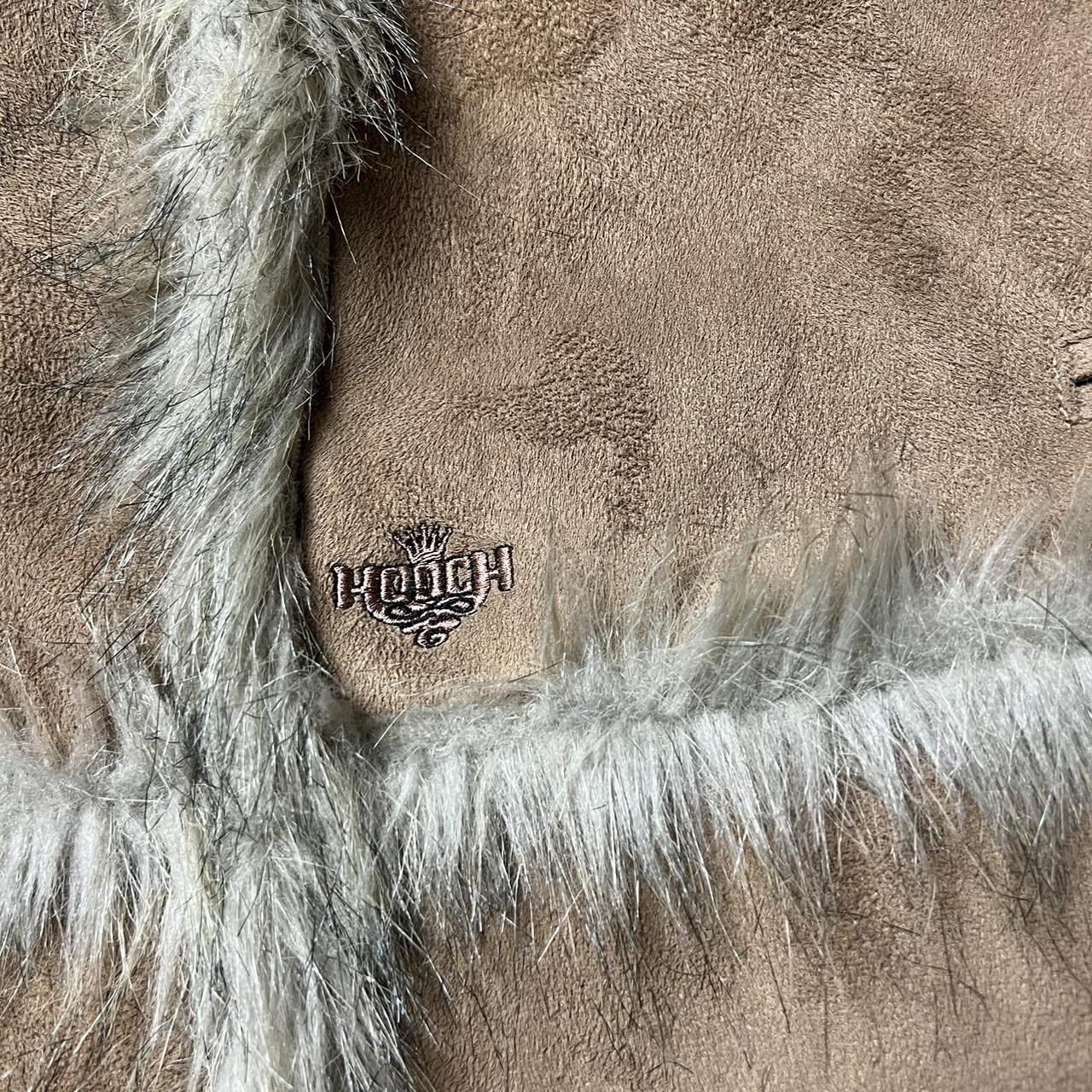 Y2k fur Afghan trench jacket - Brand: Hooch -... - Depop