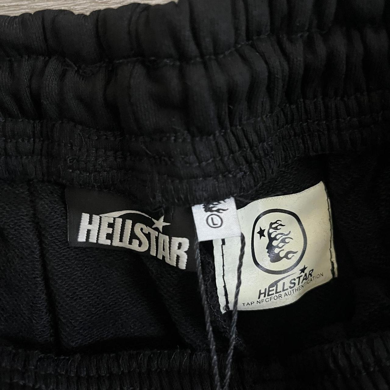 Hellstar shorts Black/white Size Large Ships same... - Depop