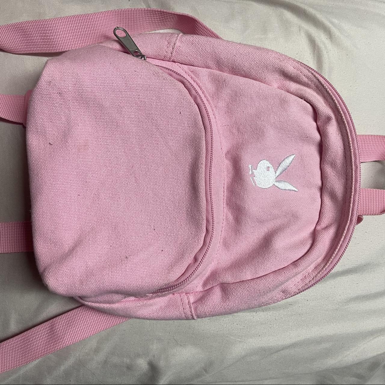 Cute mini backpack from Playboy. Small stain on... - Depop