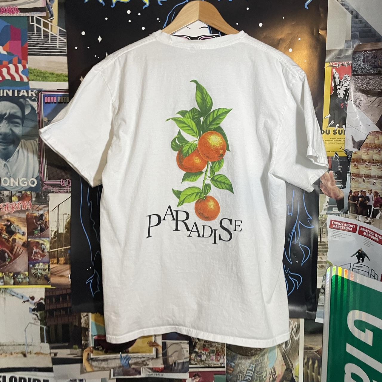 empyre “paradise” orange fruit tee size L zumiez... - Depop