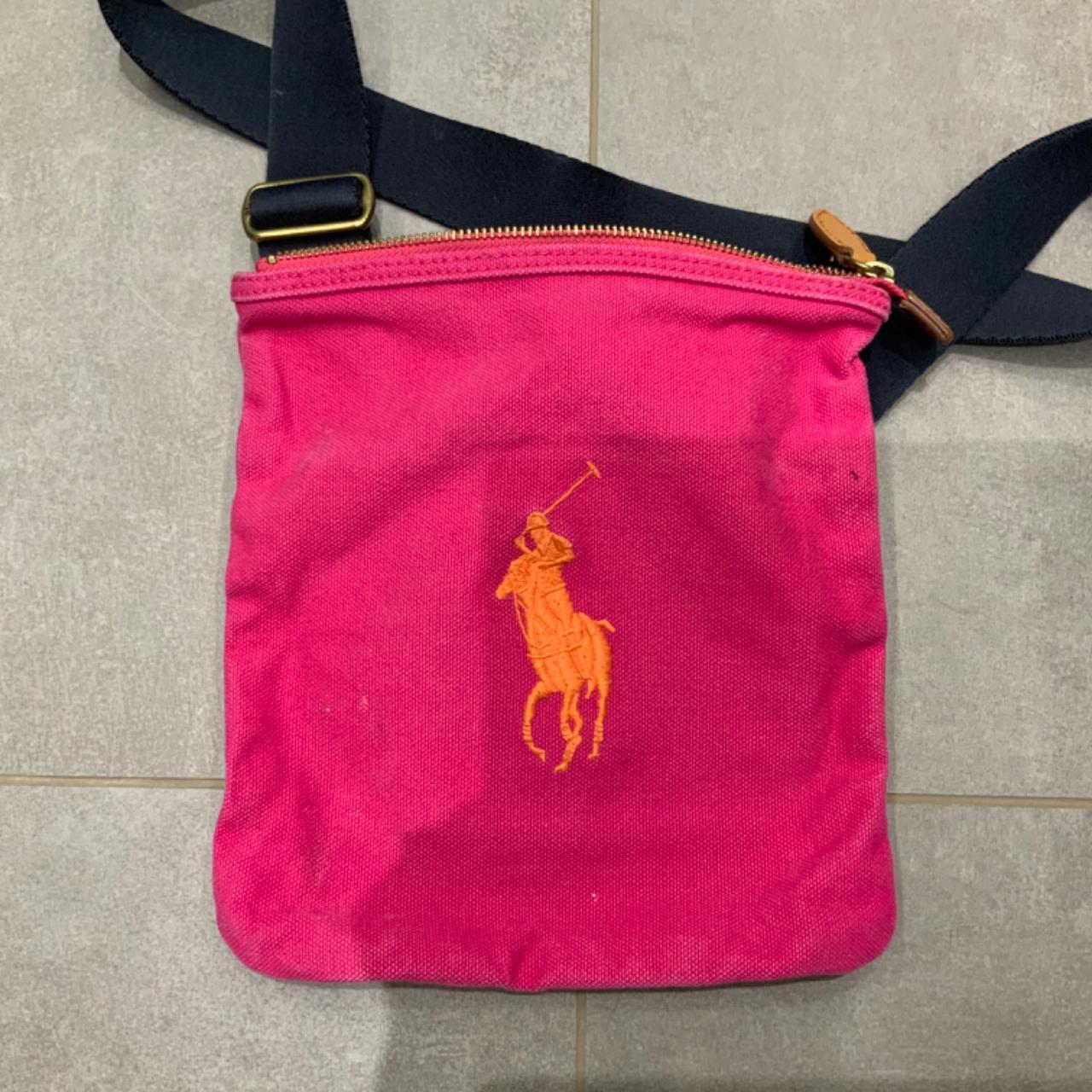 Polo Ralph Lauren Women's Orange and Pink Bag | Depop