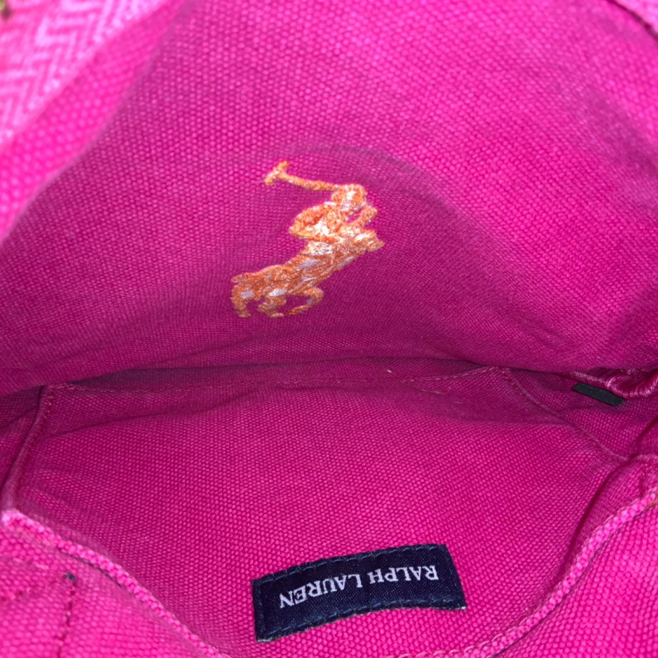 Polo Ralph Lauren Women's Orange and Pink Bag | Depop