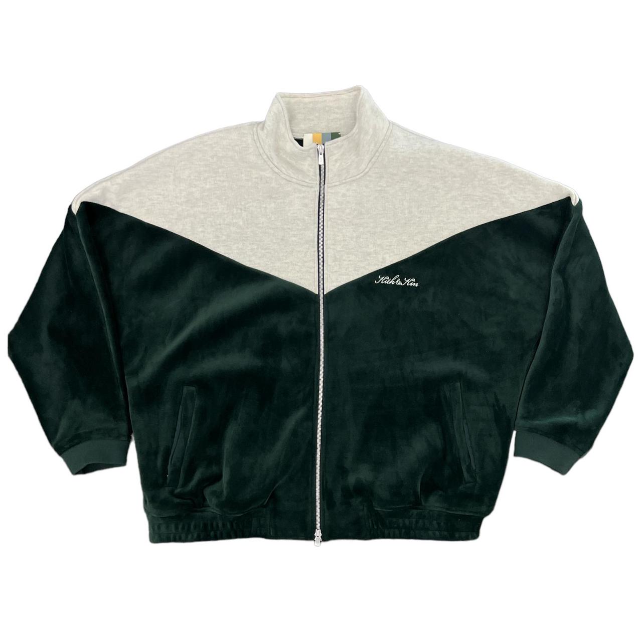 Kith Men's Green and Grey Jacket | Depop