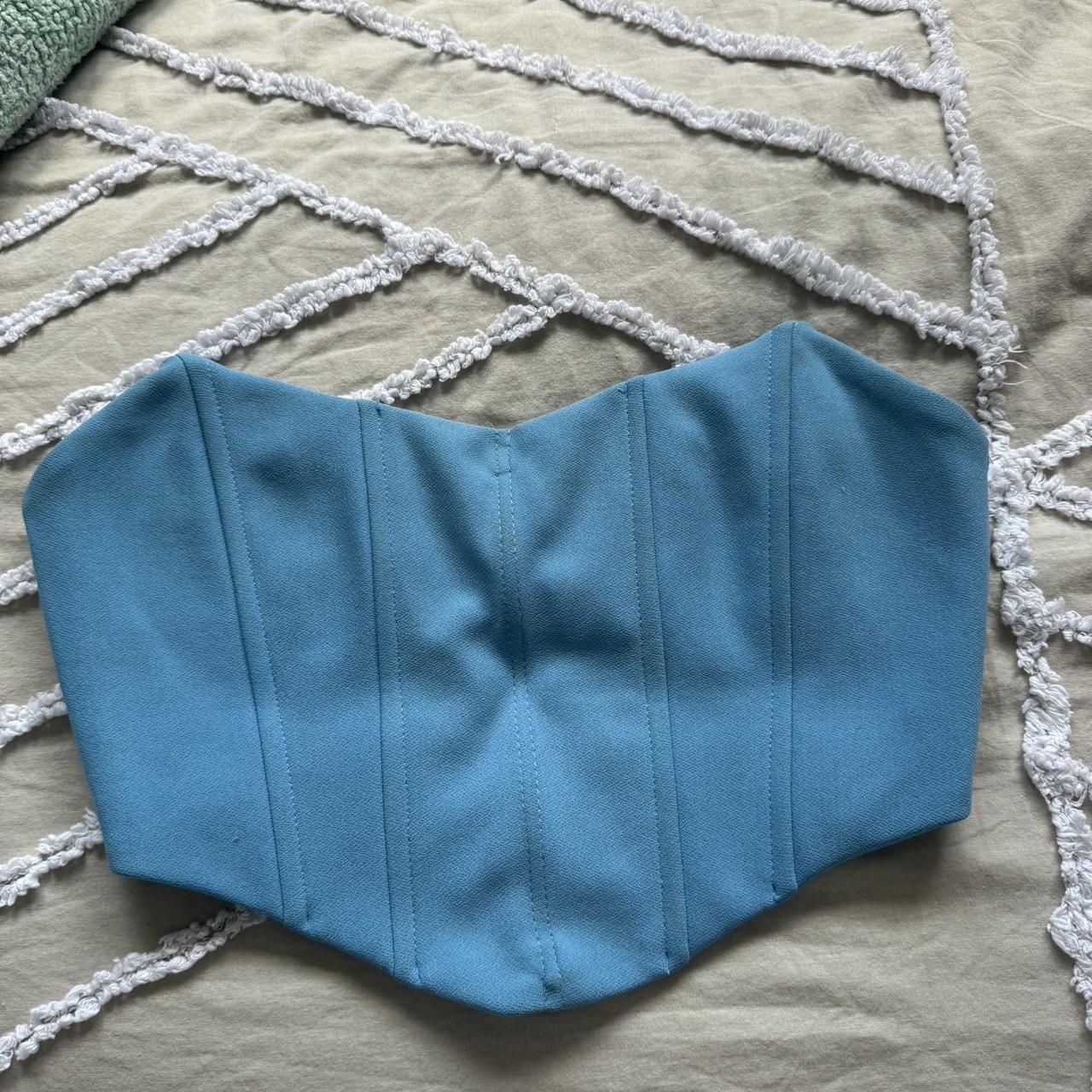 PRINCESS POLLY CARLIE TOP BLUE - Depop