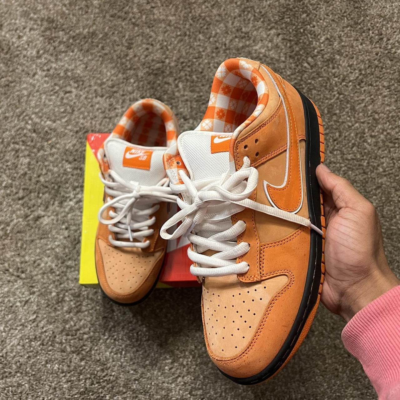Orange Lobster dunks Worn 2x Throw reasonable... - Depop