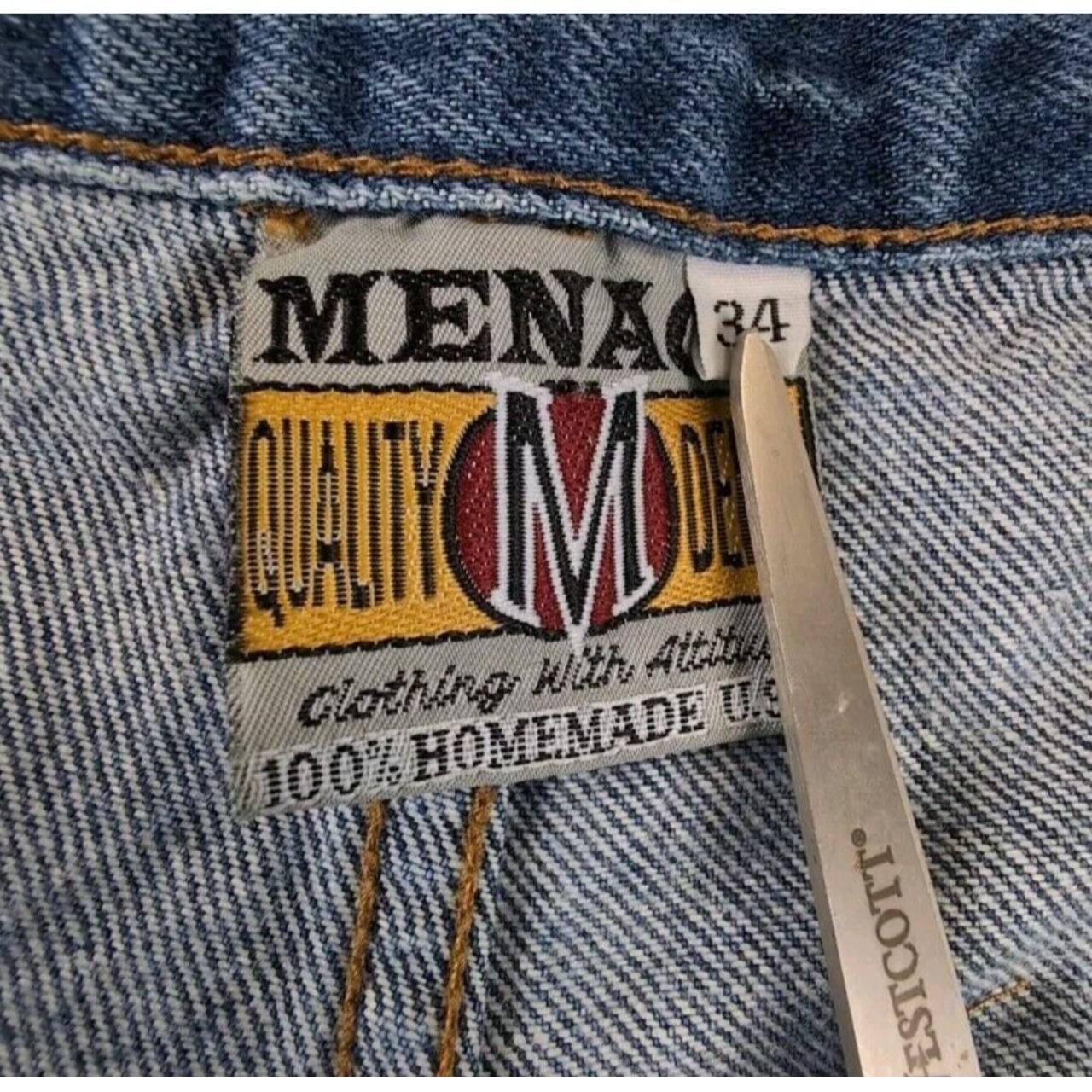 Vintage Menace Jeans 34 Jnco Style Wide Leg 24 Inch... - Depop