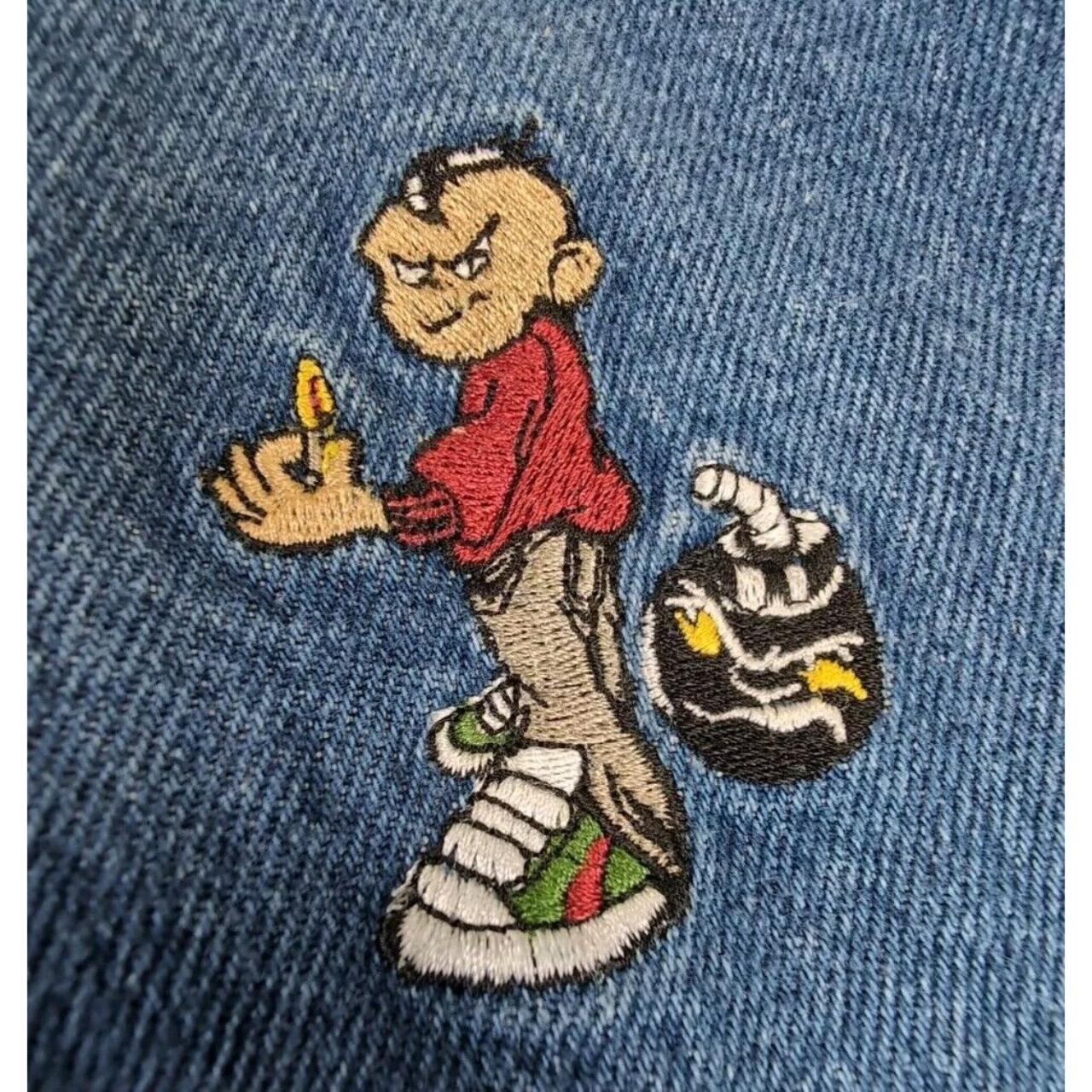 Vintage Menace Jeans 34 Jnco Style Wide Leg 24 Inch... - Depop