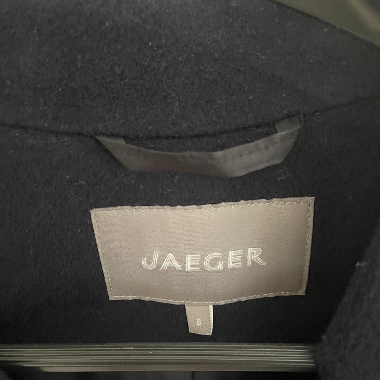 Jaeger navy wool coat, excellent condition only worn... - Depop