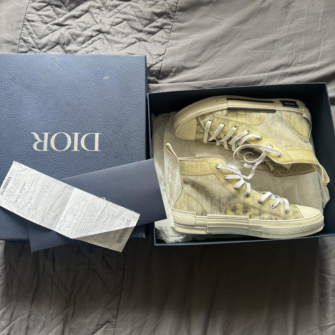 White Dior b23 - authentic comes with receipt Size... - Depop