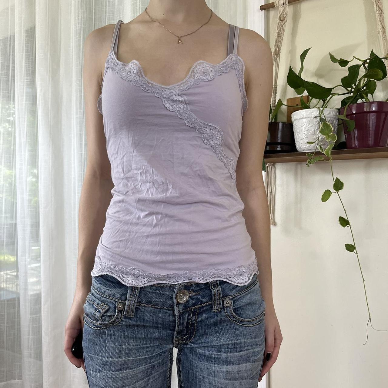 Y2K Vintage Lace Cami Tank Top #vintage #y2k #00s... - Depop