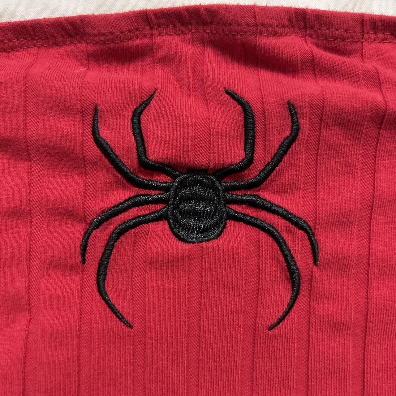 Red Spider Tube Top -small/medium fit -7 inches... - Depop