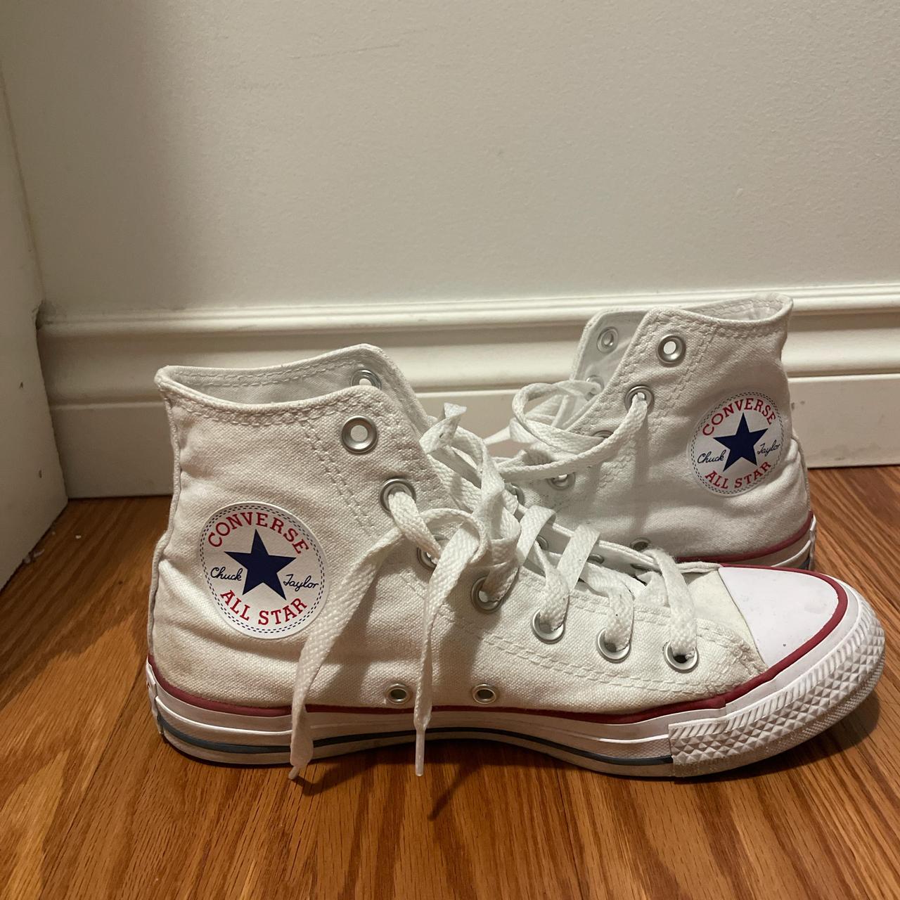 Classic white Converse All Stars #sneakers - Depop