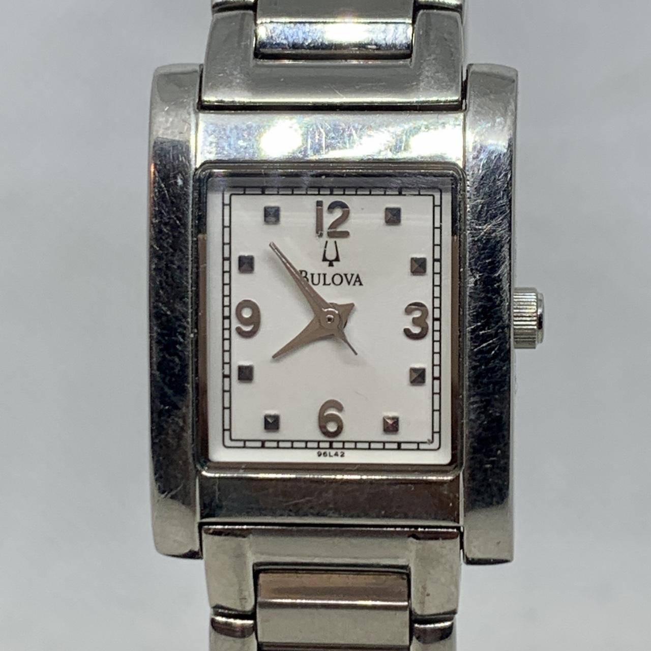 Bulova Women's Silver Watch | Depop