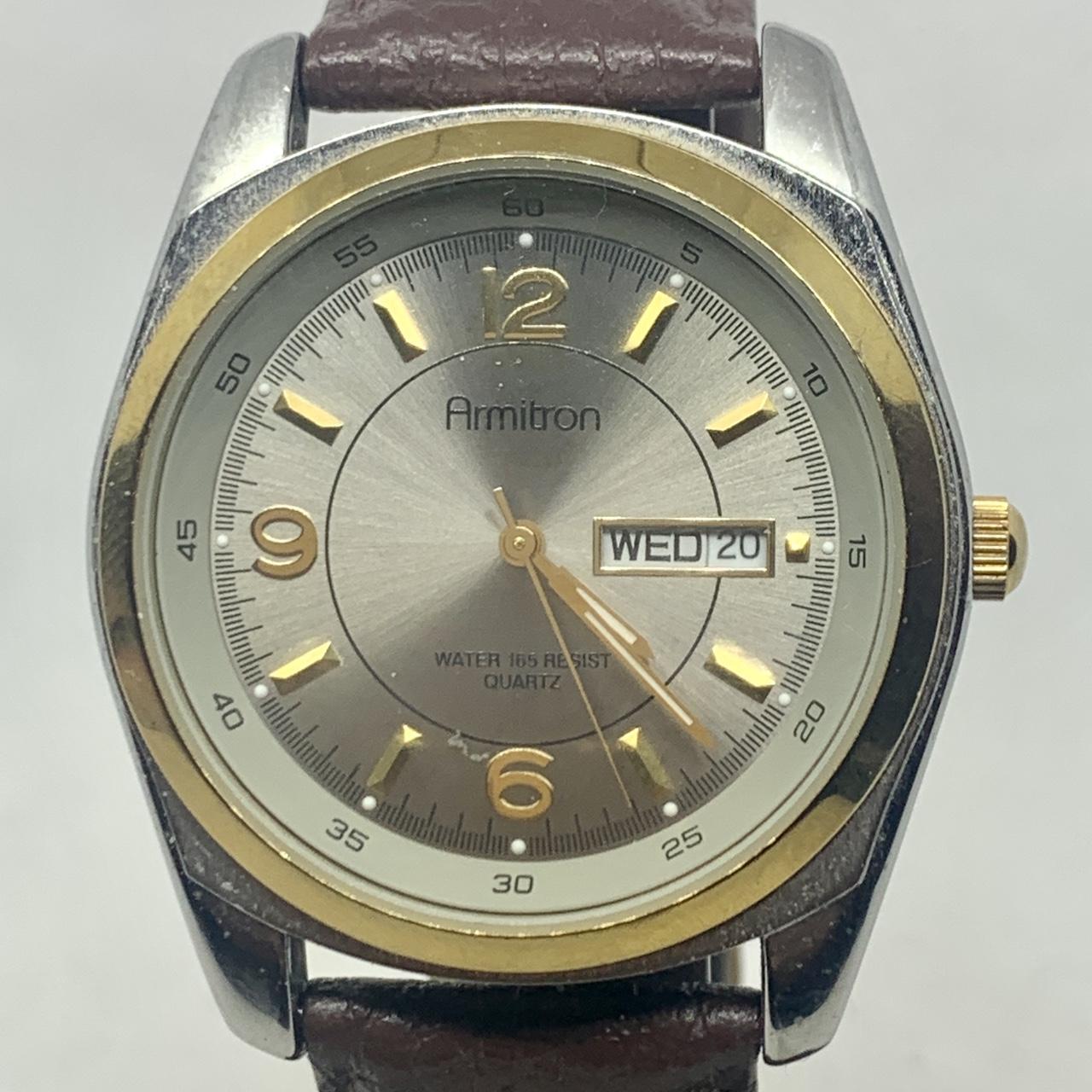 ARMITRON 20/1925P Men’s Quartz Wristwatch Two Tone... - Depop