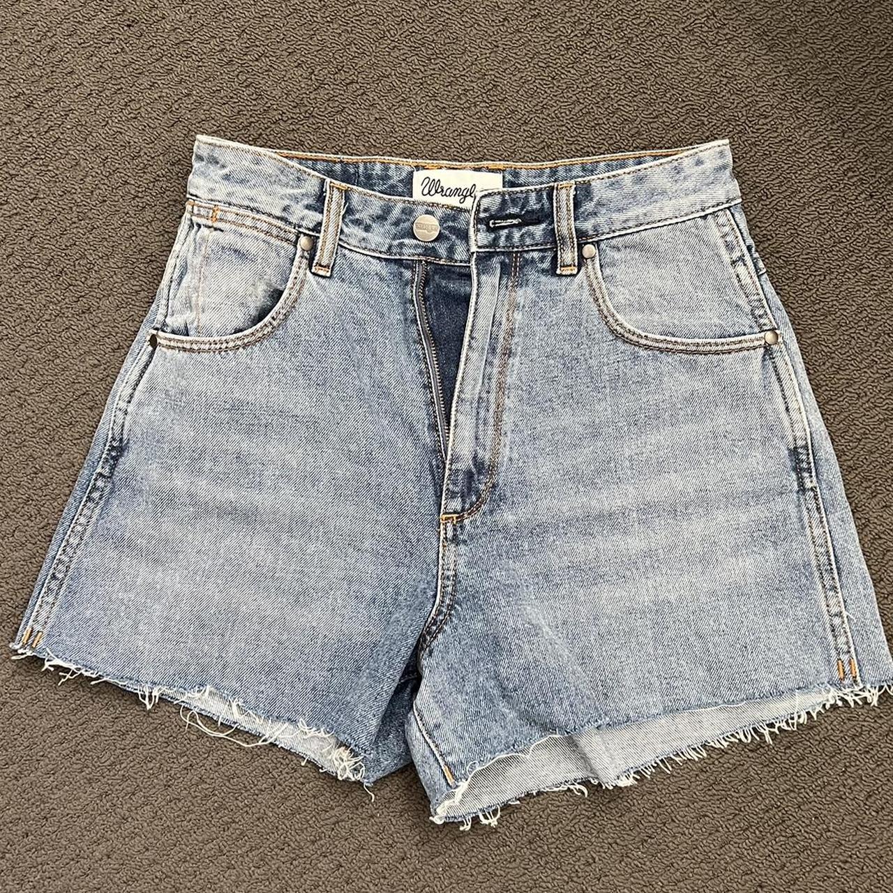 Wrangler Hi Bells shorts Size 6 Worn a handful of... - Depop