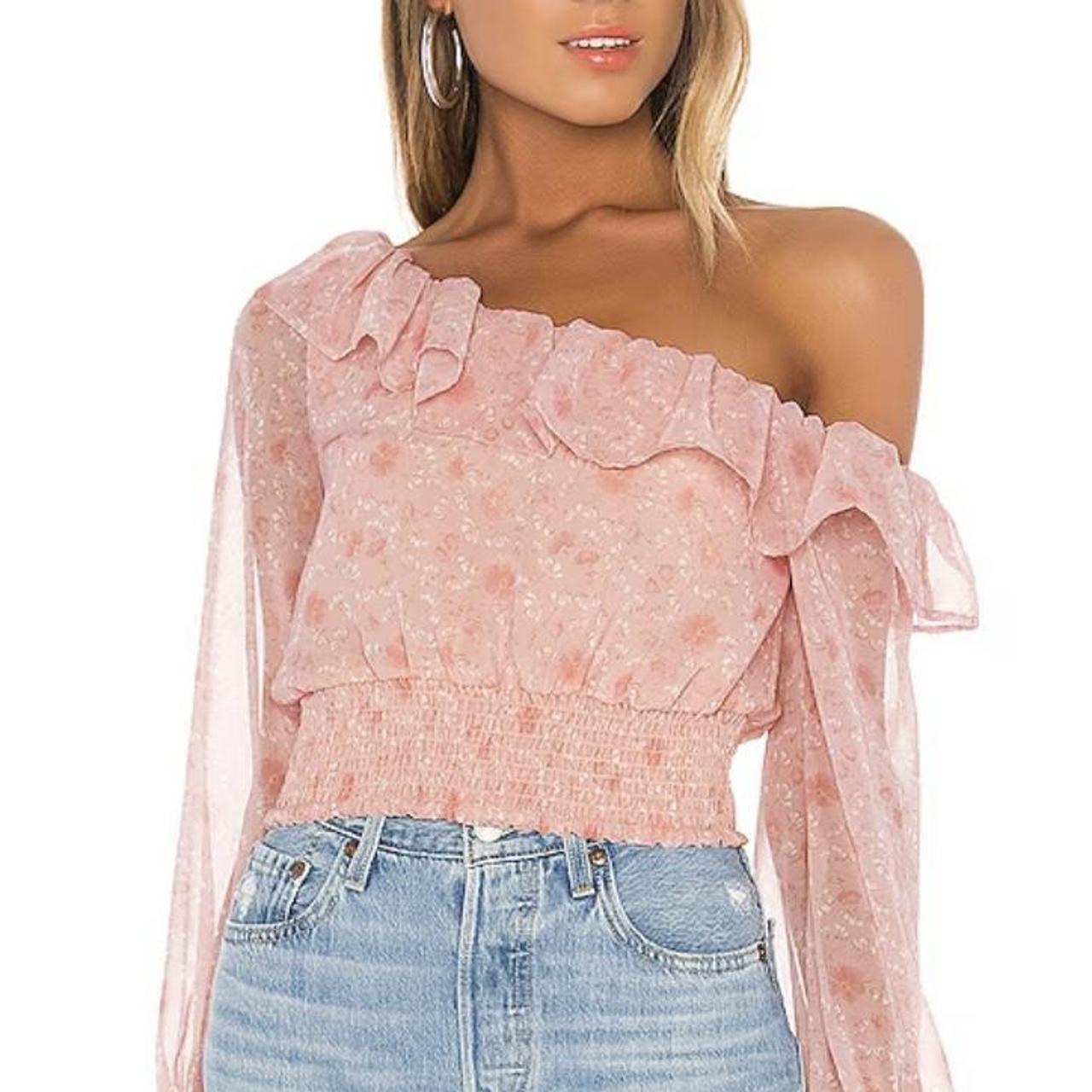 Revolve pink off the shoulder top 🌸 brand: lovers... - Depop