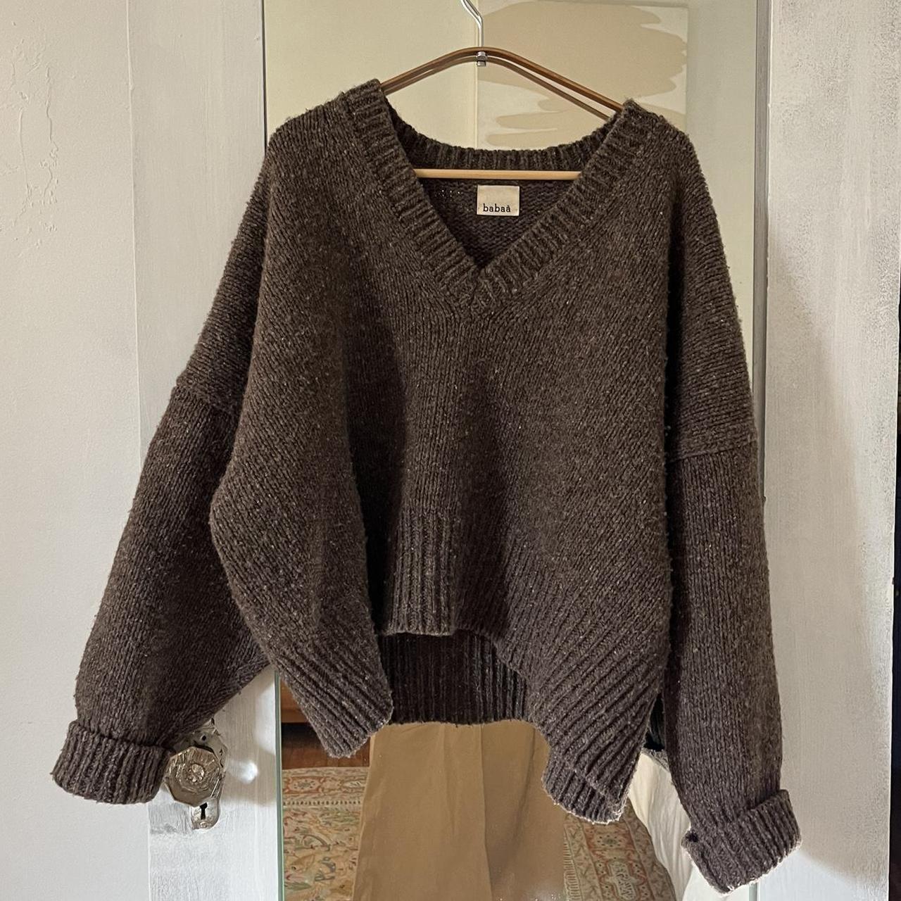 Babaa sweater no. 75 in oak, undyed wool. Lots of... - Depop