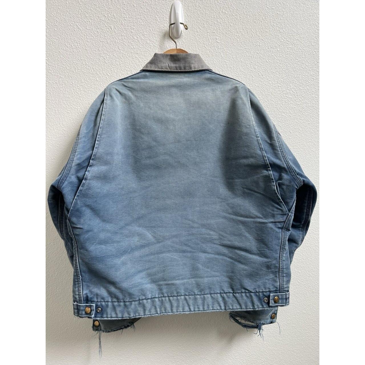 Vintage Carhartt Detroit Jacket Distressed Faded... | Depop