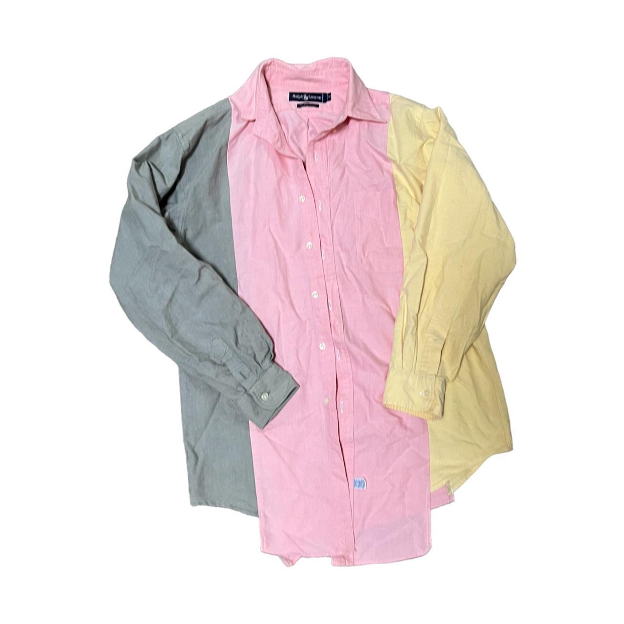 Rare Ralph Lauren Tri-color shirt This super unique... - Depop