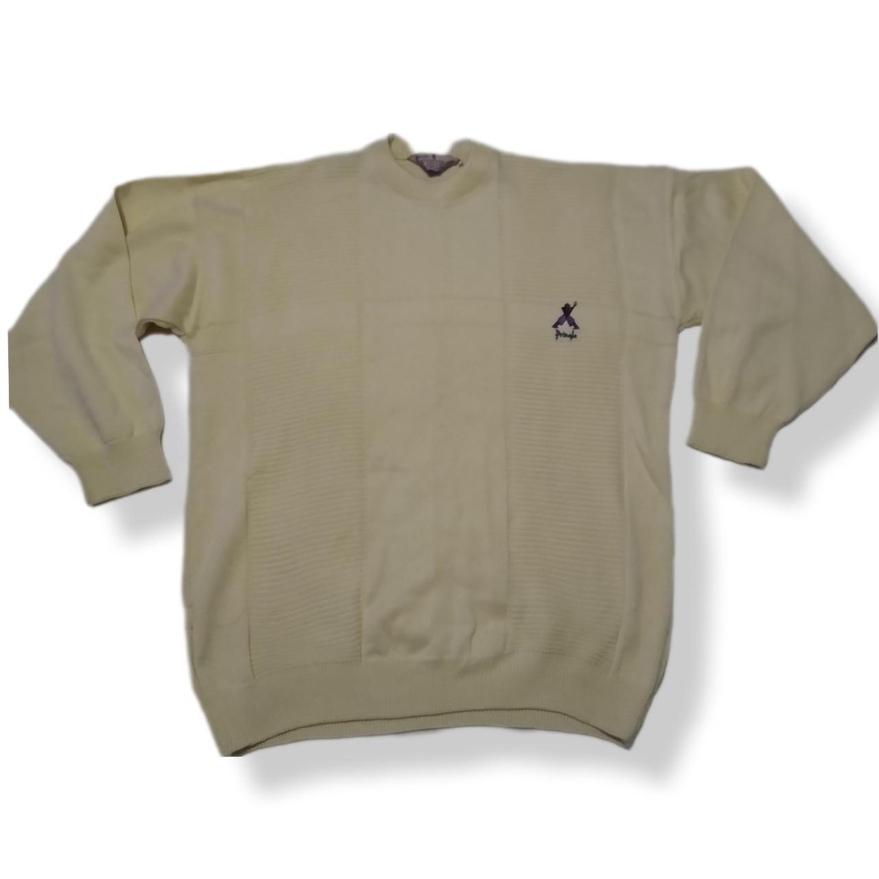 Vintage cream Pringle Golf jumper in cream size... - Depop