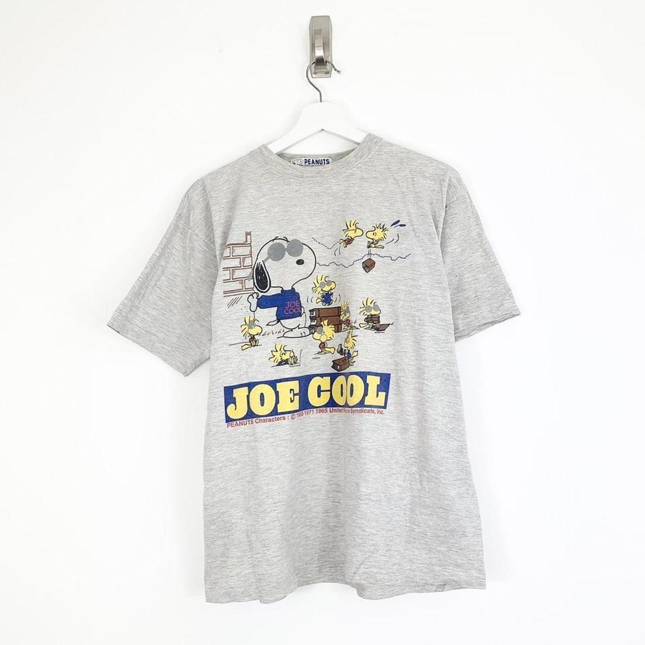 Vintage Joe Cool T Shirt 90s grey Peanuts tee. Joe... - Depop