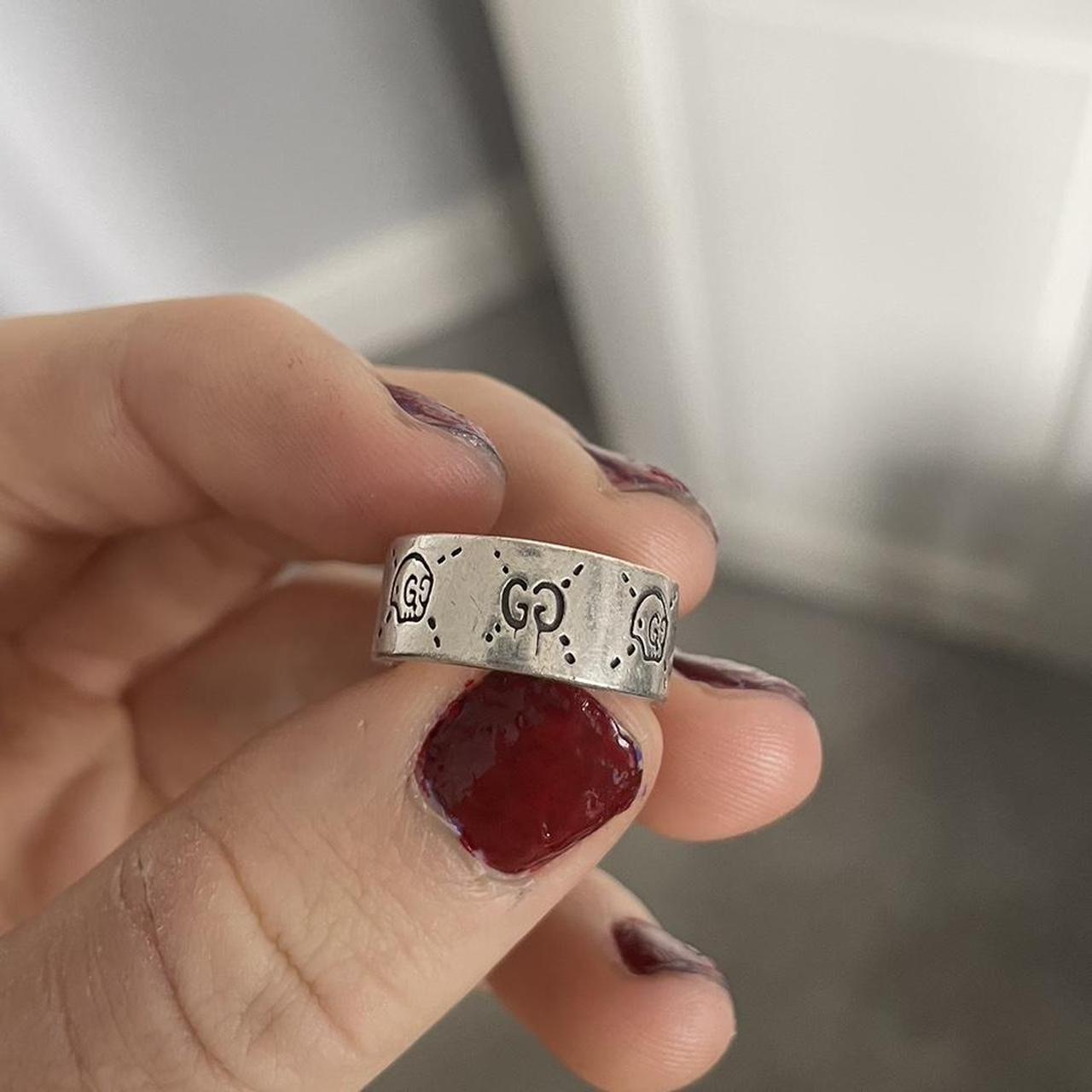 Gucci ghost skull ring in silver Rrp 255 Sadly does... - Depop