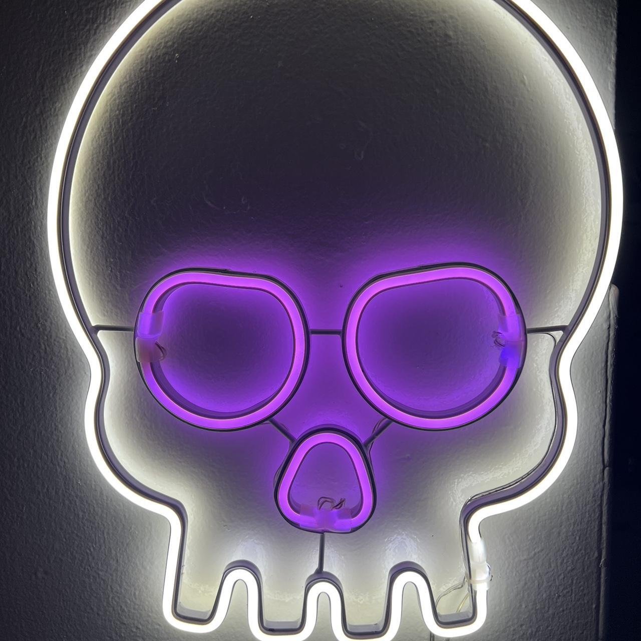Hyde and Eek ! LED Skull Light -White and purple LED... - Depop