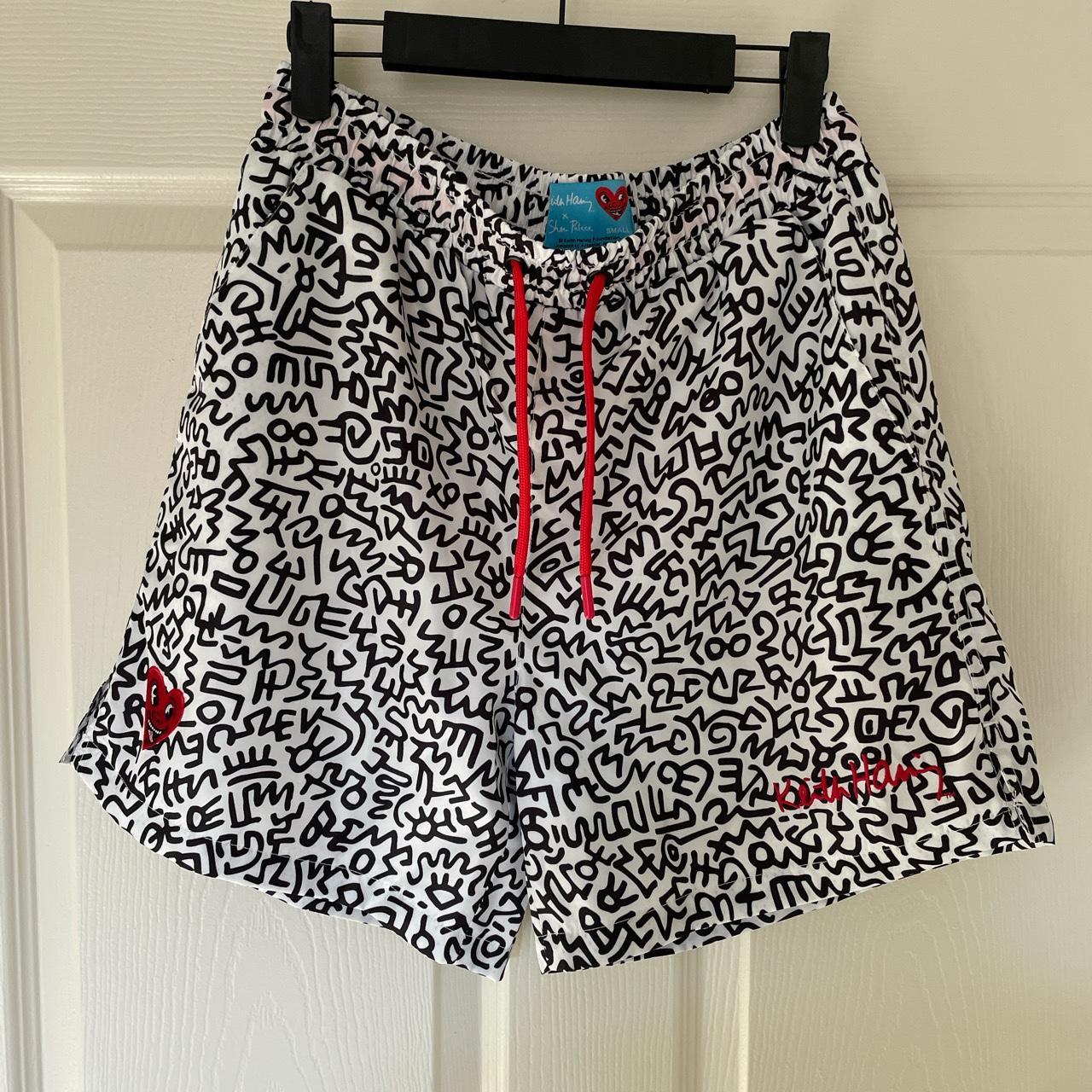KEITH HARING NYLON SHORTS - Depop