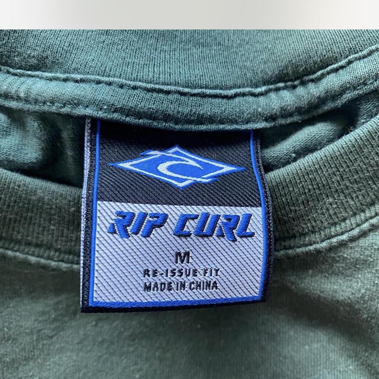 Green Rip Curl graphic tee | Depop