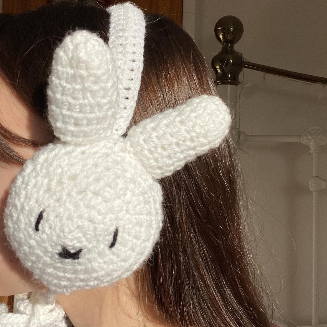handmade crochet miffy ear warmers 🐰 #crochet... - Depop