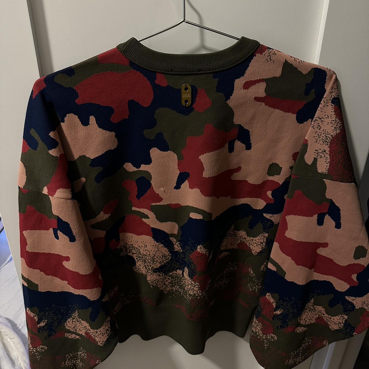 Diesel camo sweatshirt - Depop