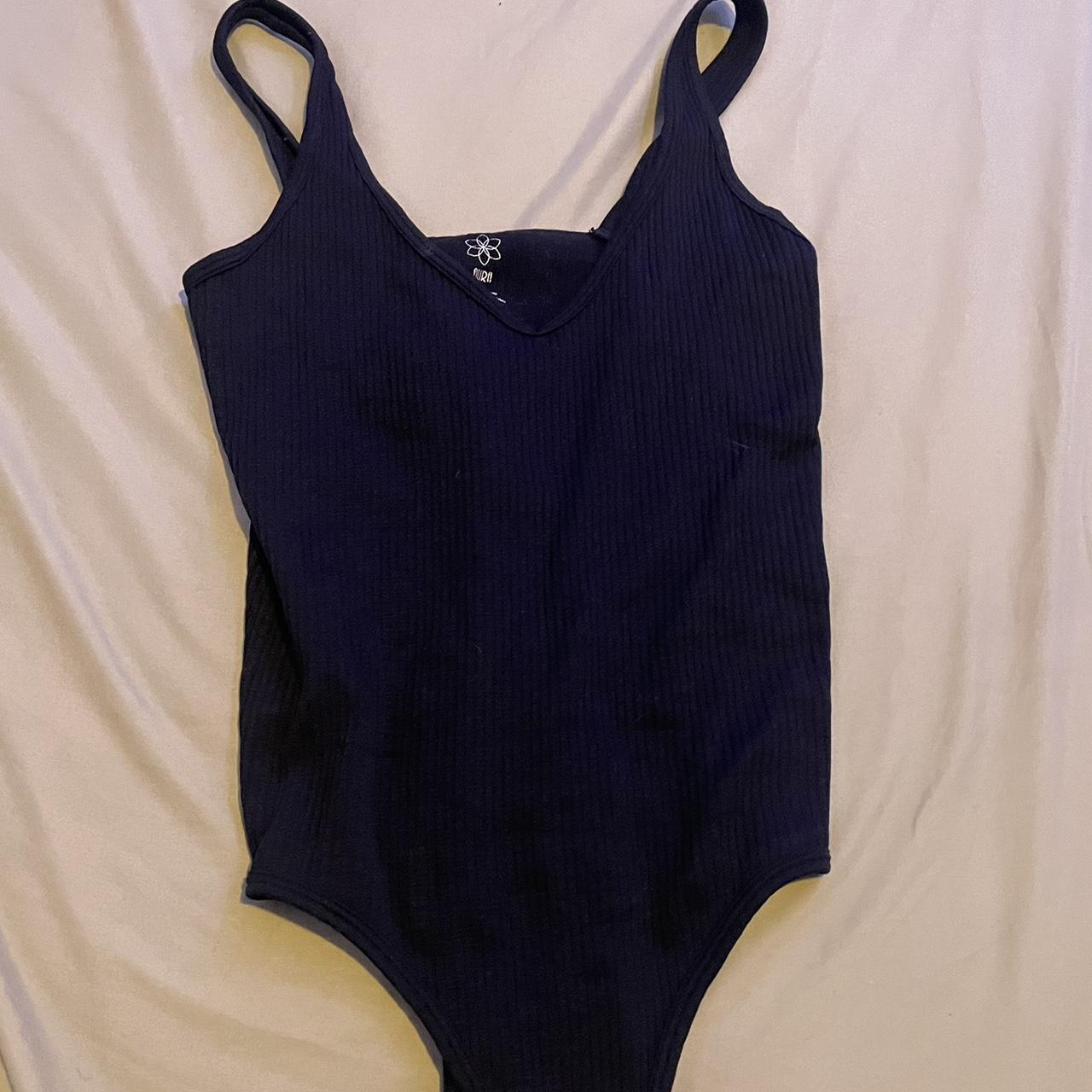 women’s black aura bodysuit • size: small ~good... - Depop