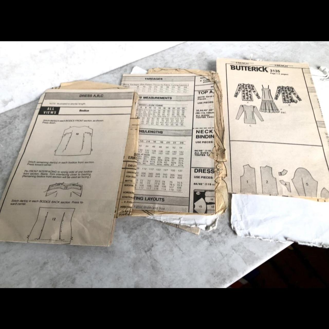 80s Sewing Pattern, Dress Brand, Butterick makes... - Depop